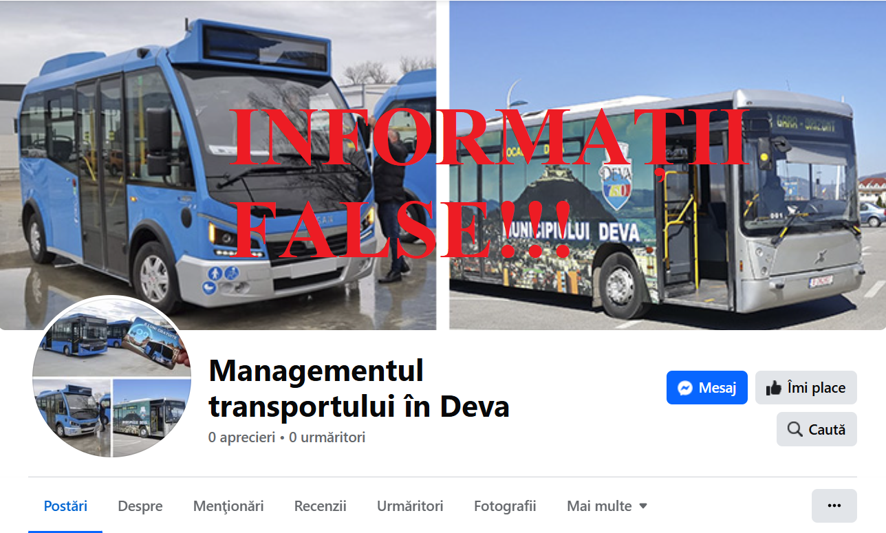 Informații false și furt de identitate, în numele societății de transport a Primăriei Deva ...